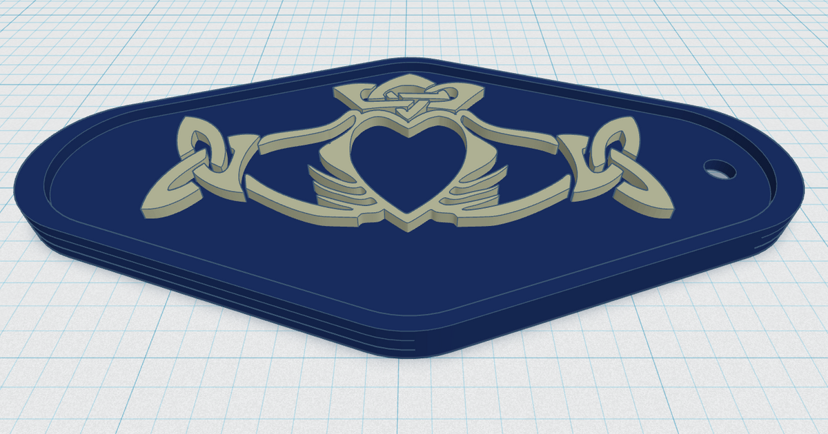 Claddagh Keytag 6 by Peter Ennist | Download free STL model ...