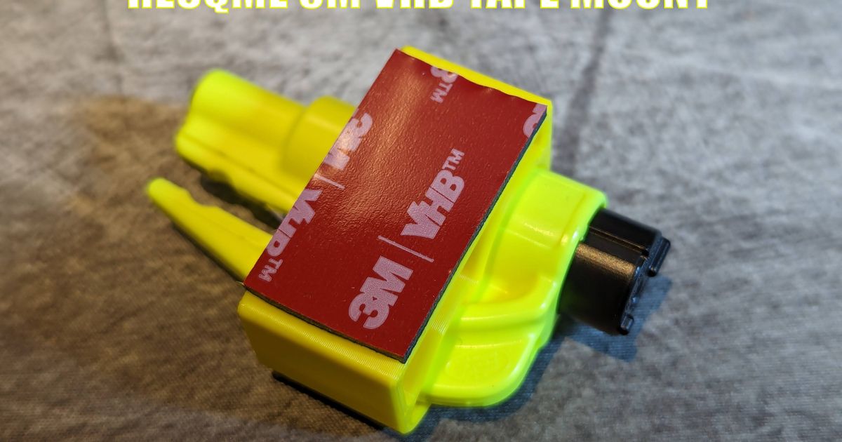 3M VHB Tape Mount for Resqme Seatbelt Cutter and Glass Breaker by PLAUK ...