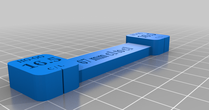 Oo gauge HO gauge track spacer for model railways by Detailrail ...