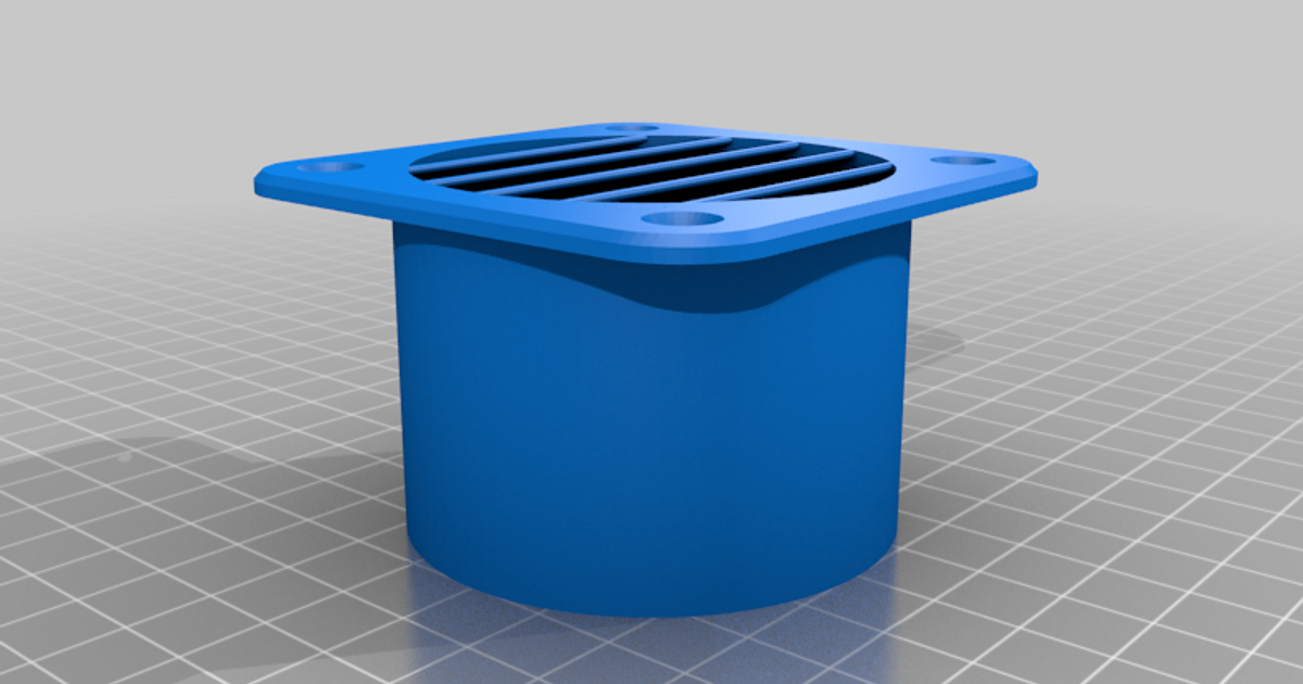 90&60mm weatherproof vent by JPN_FI | Download free STL model ...