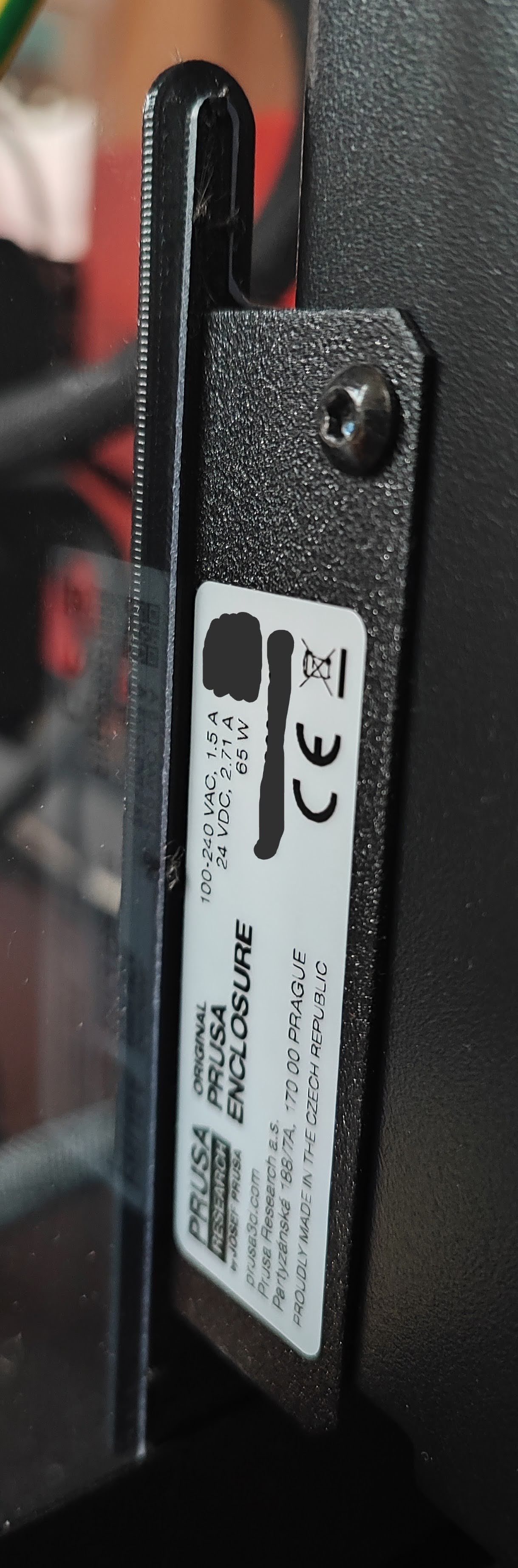 Original Prusa Enclosure (OPE) - PSU Cables Hole Fill (Cover / Plug) by ...