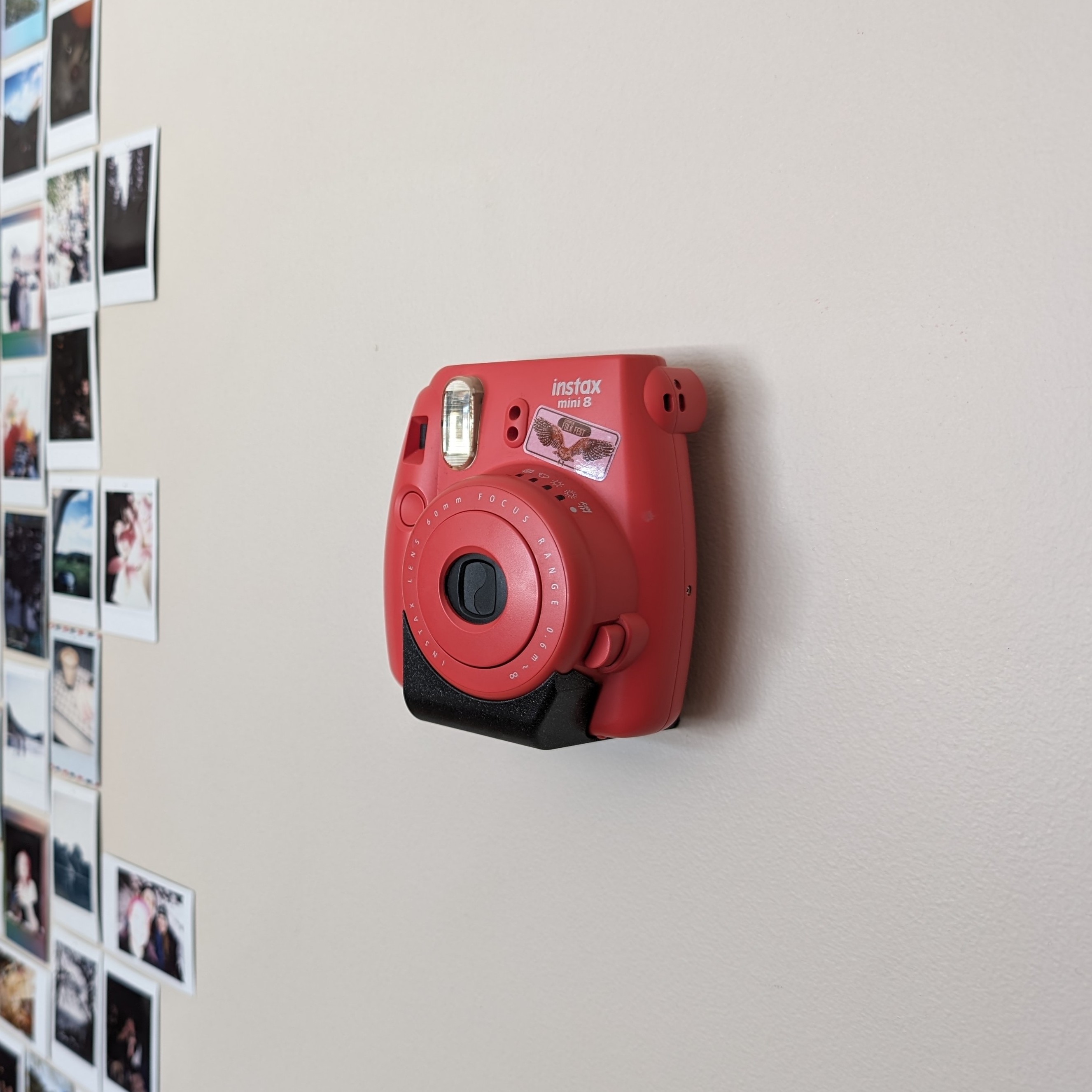 Instax Mini 8 Wall Mount by swebra | Download free STL model ...