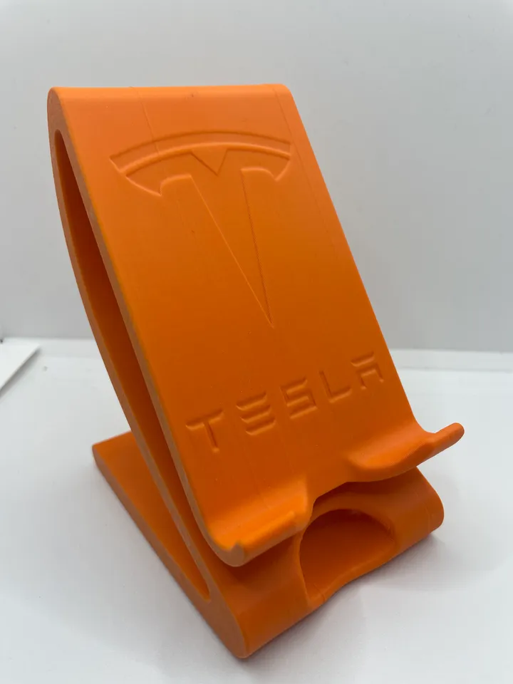 Phone Stand - Tesla Logo by Quintin8 | Download free STL model ...