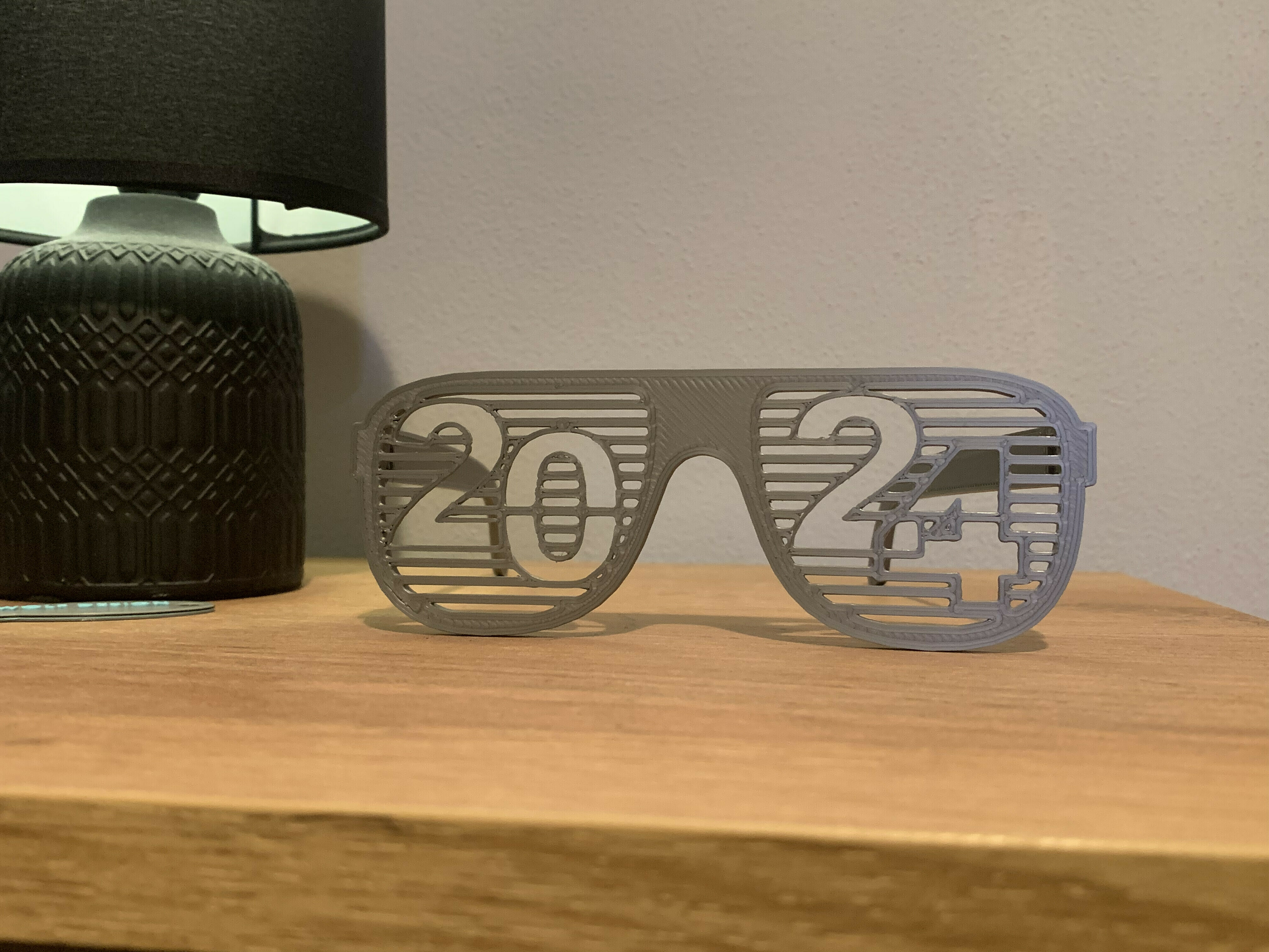 2024 HAPPY NEW YEAR GLASSES by Wolf | Download free STL model ...