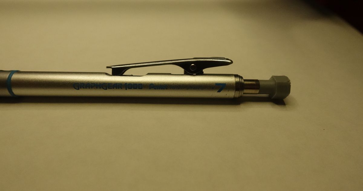 Pentel GraphGear 1000 replacement hexagon cap by ekowalsky | Download ...