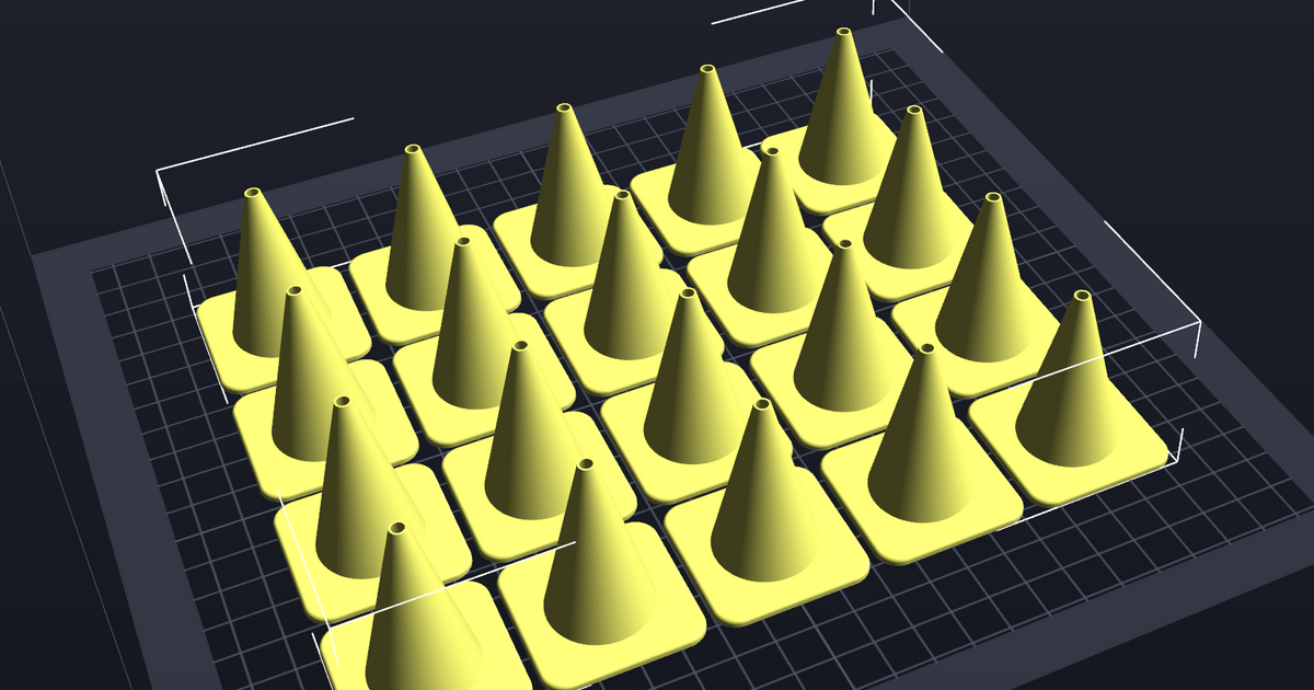Traffic Cones by Filamentality | Download free STL model | Printables.com