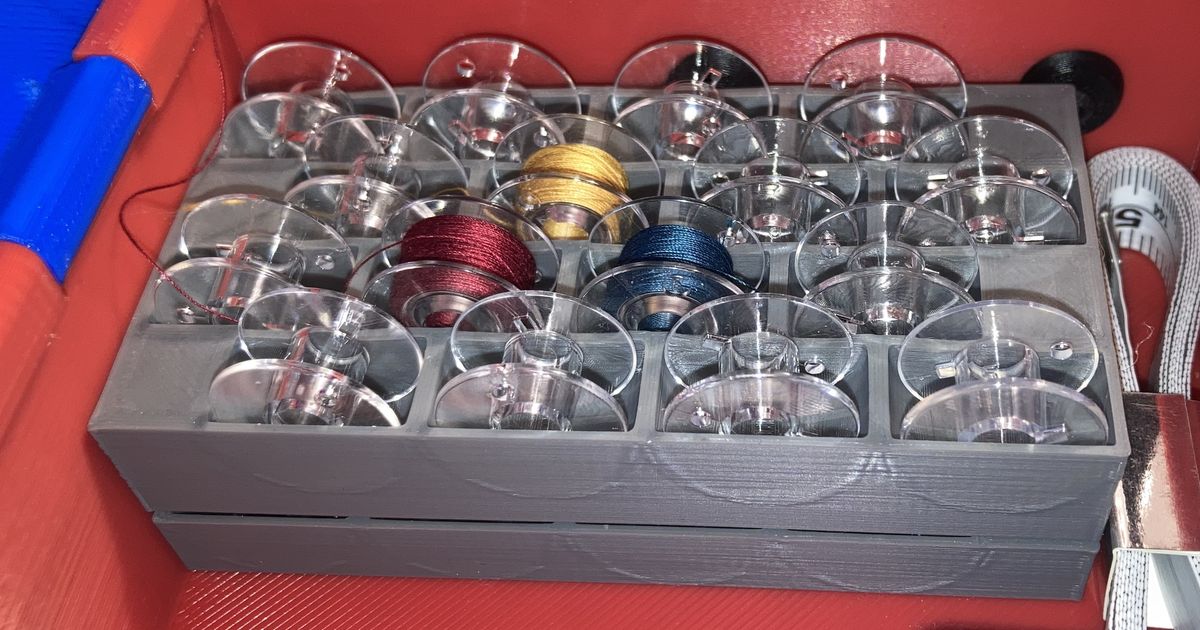 Stackable Brother Bobbin Tray by TJL | Download free STL model ...