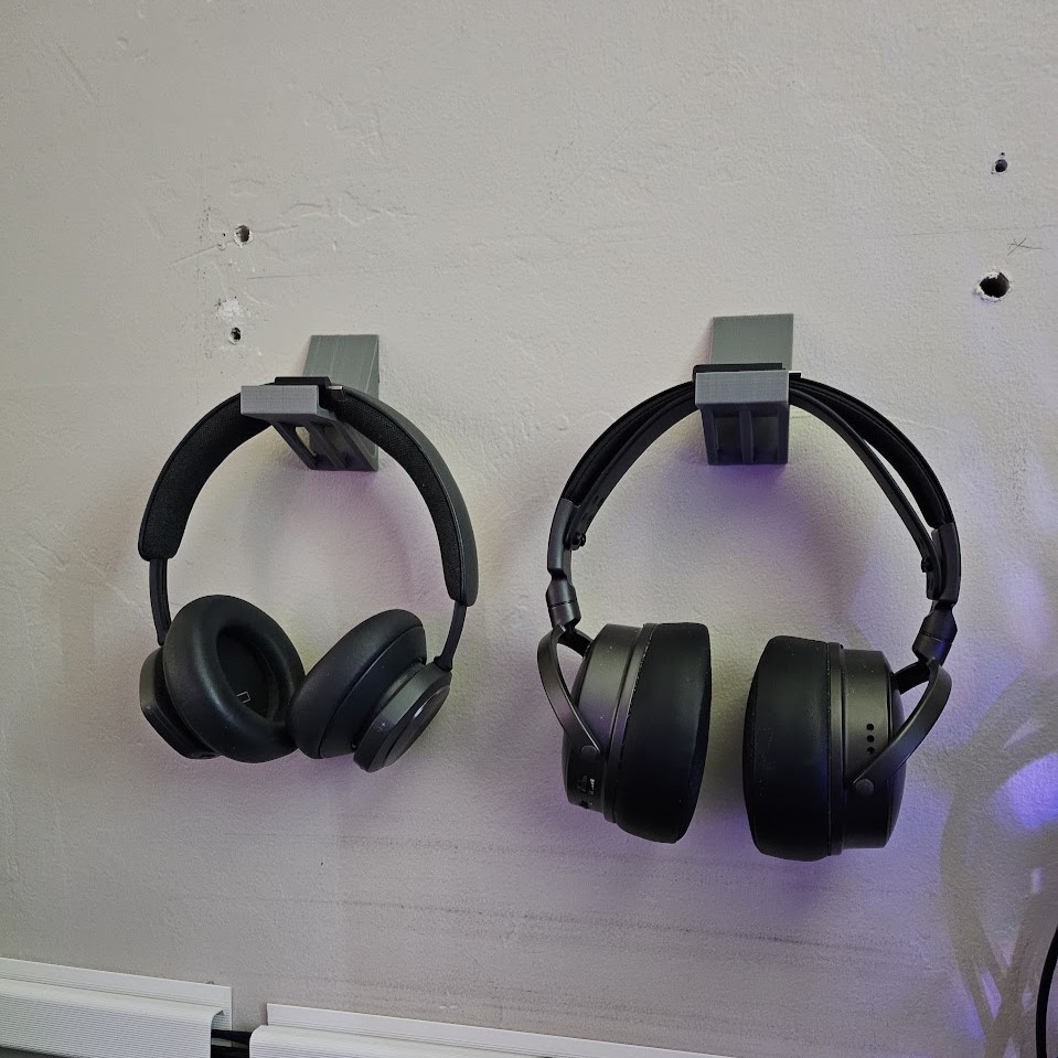 Parametric Wall-Mountable Headset Holder by Darex | Download free STL ...