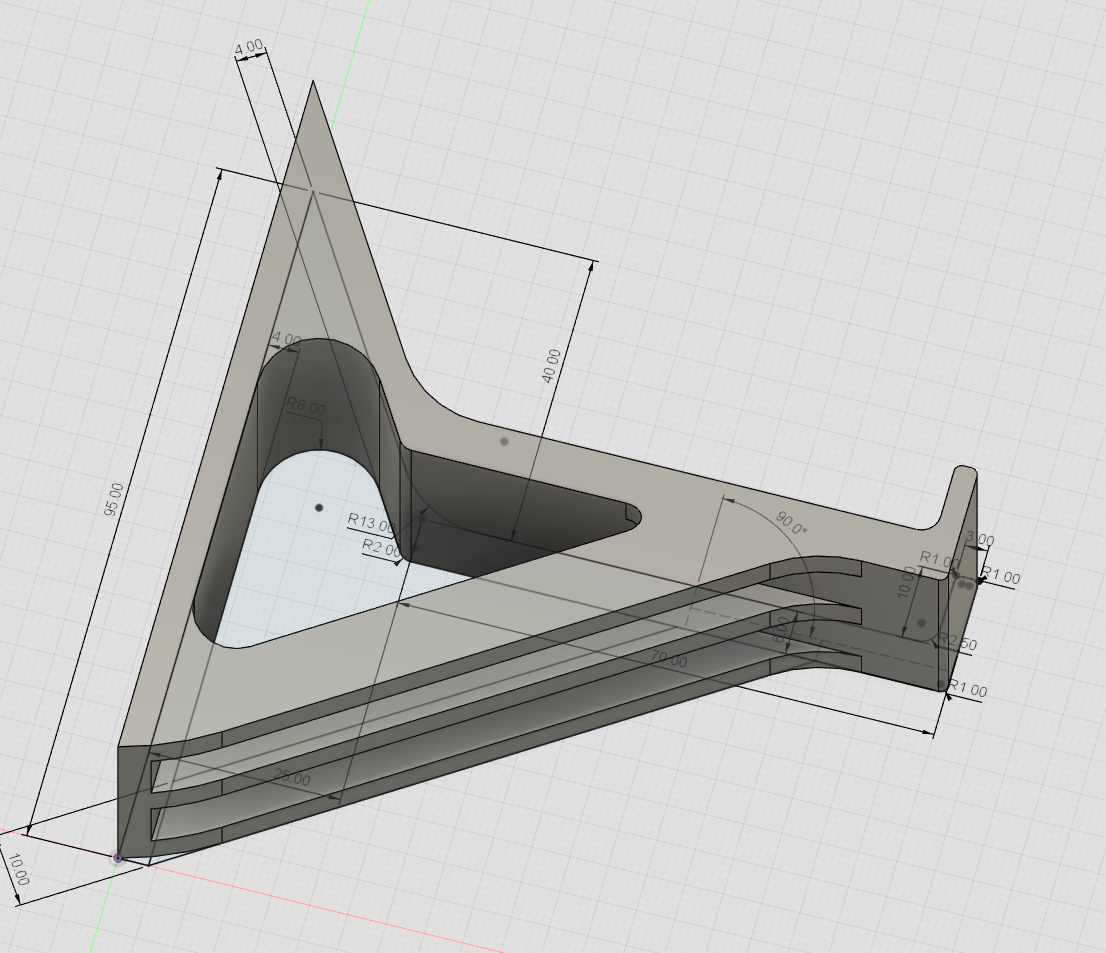 Parametric Wall-Mountable Headset Holder by Darex | Download free STL ...