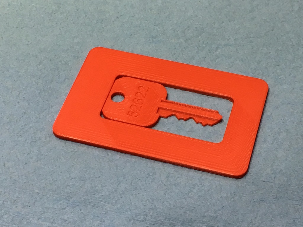 Spare Key Credit Card (Schlage) by PatPend | Download free STL model ...