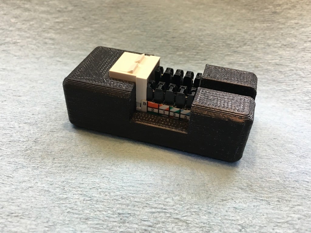 Keystone Jack Punchdown Holder by PatPend | Download free STL model | Printables.com
