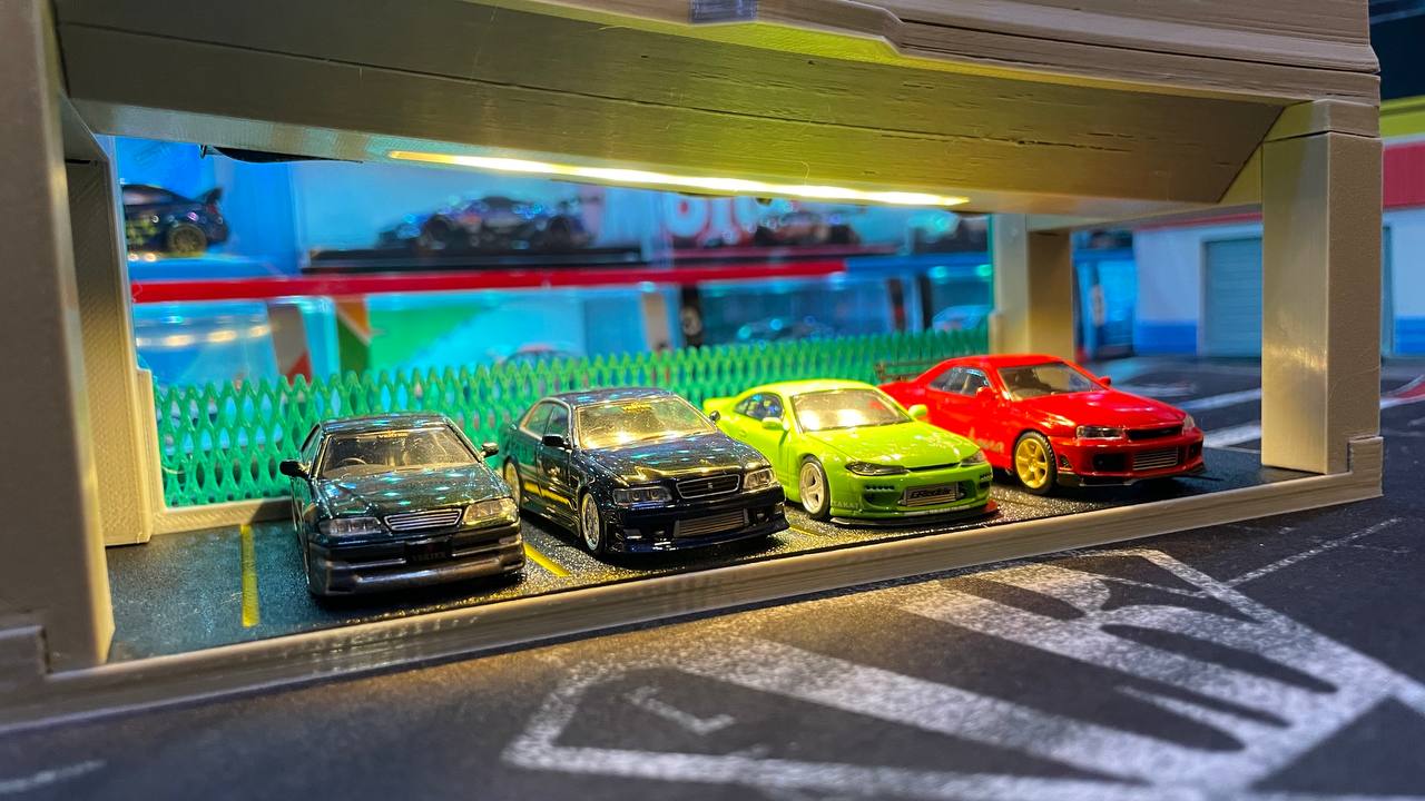 Mini Overpass + Car Park Diorama (for Hot Wheels & 1/64 Scale Cars) by ...