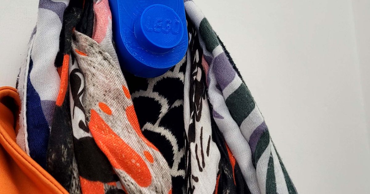 Lego Scarf Hook by sicarius80 | Download free STL model | Printables.com