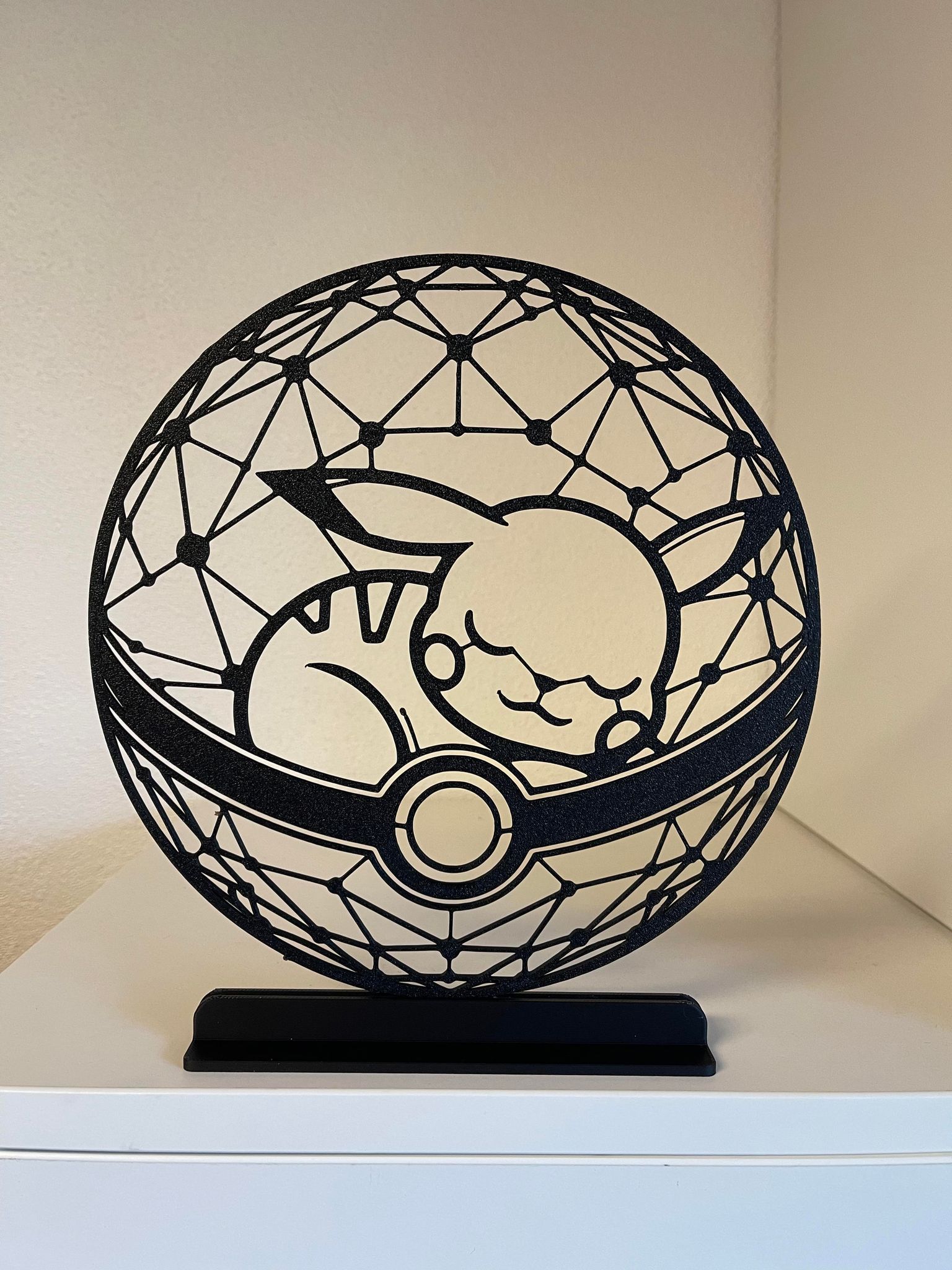 pickachu sleaping in pokeball line art by plasmaCraft - MakerWorld