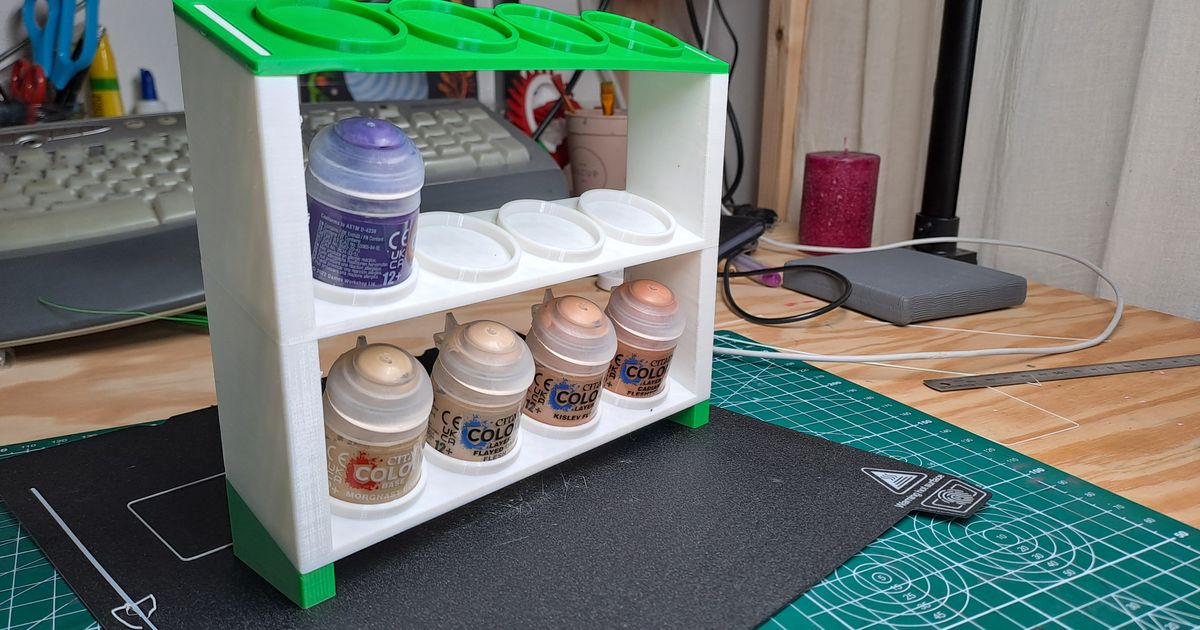 stackable paint rack for citadel colours by Peter_hno3 | Download free ...