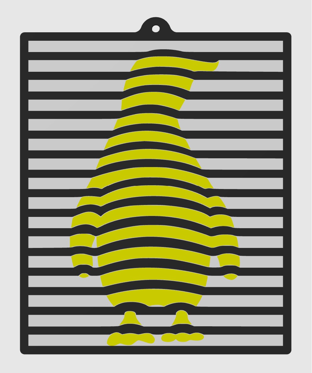 Penguin Illusion Wall Pictures by Captain B. | Download free STL model ...