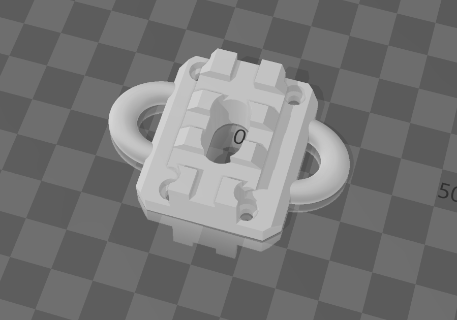 Stock Plate with Sling Mount loops by lusciouslou | Download free STL ...