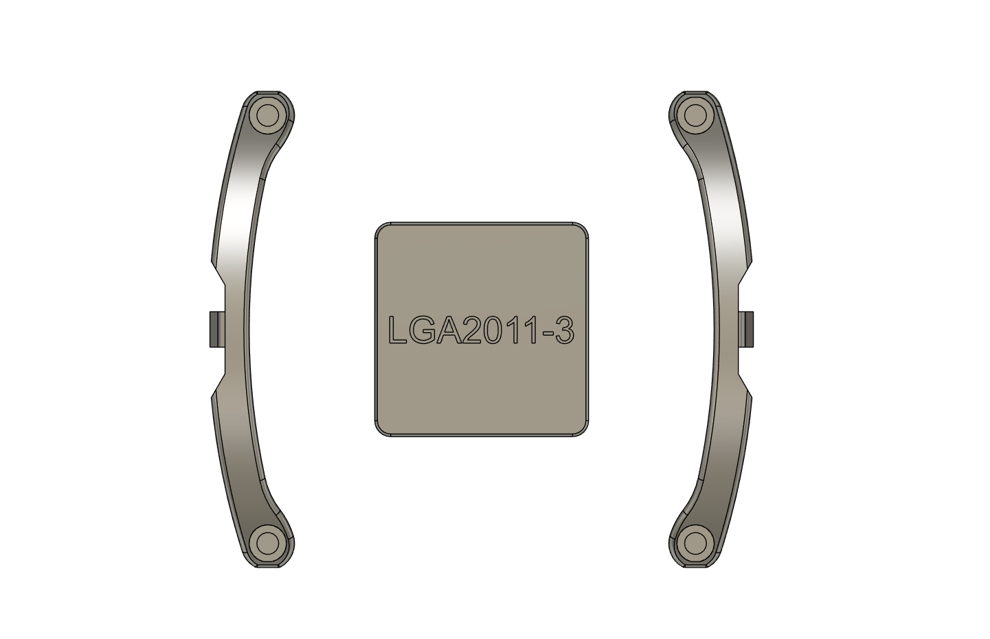 LGA2011-3 to AM4 bracket mount by Oleksii Shchetinin | Download free ...