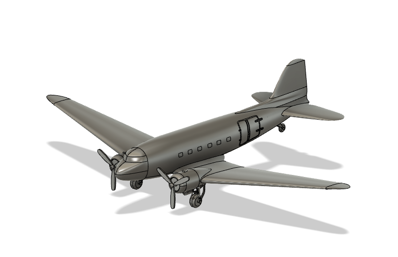 C-47 Skytrain by Jakub M | Download free STL model | Printables.com