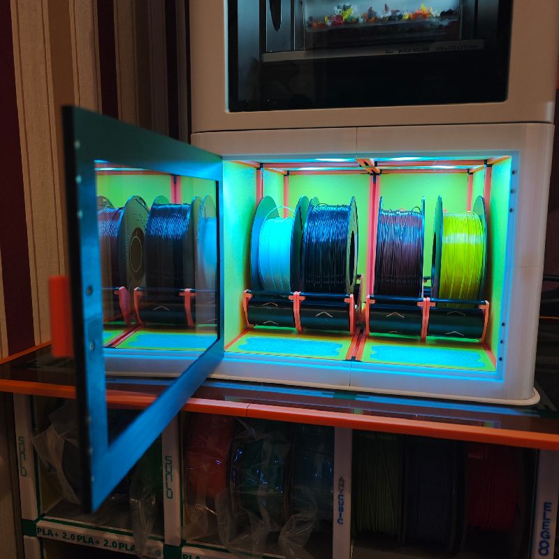 Drybox Platform with integrated rear filament feeders SnapMaker U1 by ...