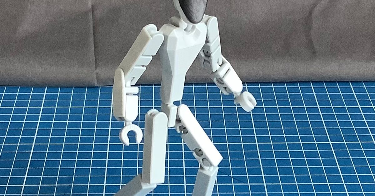 AI robot: fully posable, easy assembly by JMV38 | Download free STL ...