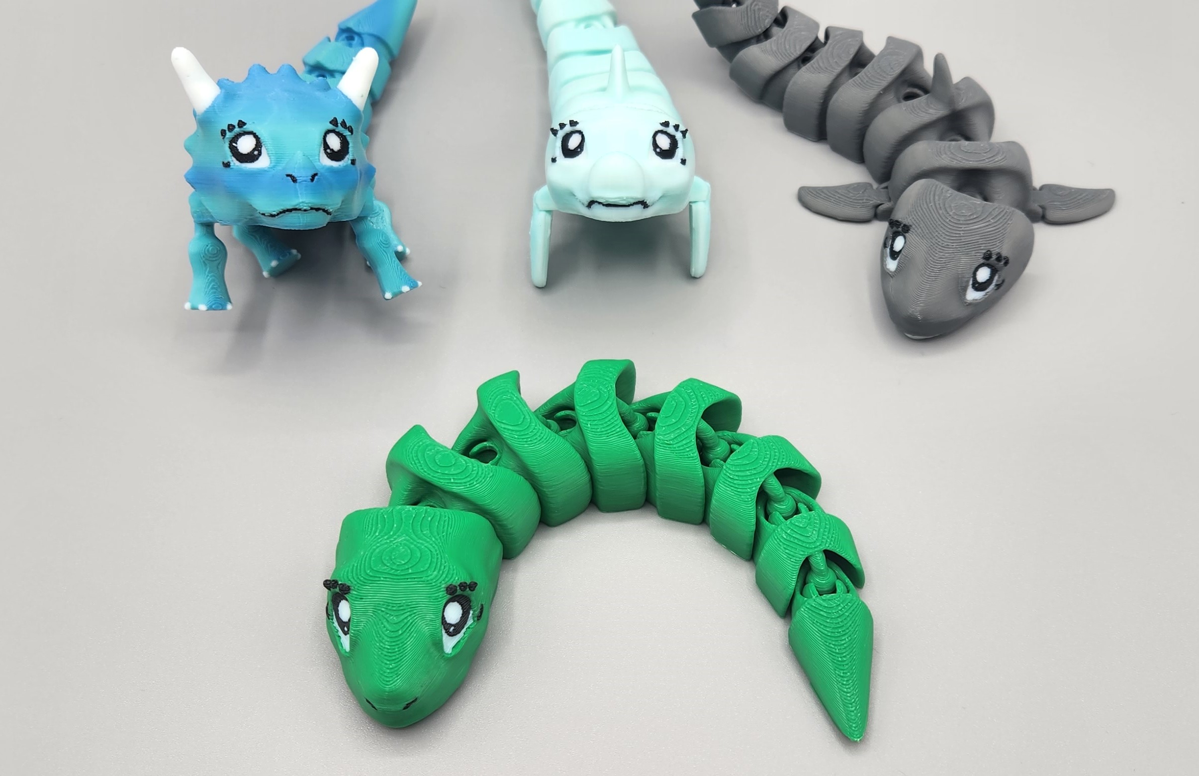 FLEXI FIDGET DESKTOP GUARDIAN - CUTE SNAKE von FilliFuu | Kostenloses ...