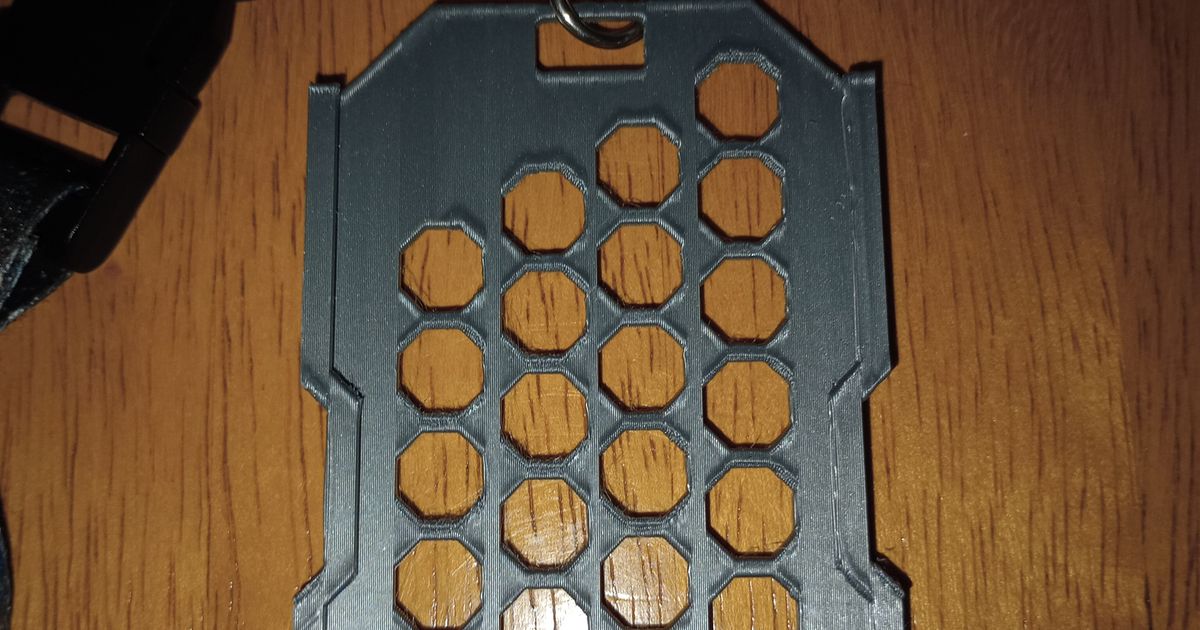 Lighter Space Dual Badge Holder by Space_Gal | Download free STL model ...