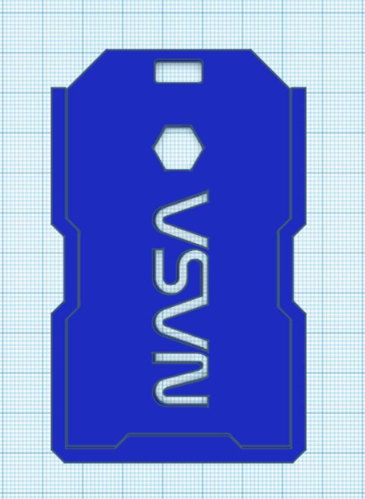 Lighter Space Dual Badge Holder by Space_Gal | Download free STL model ...