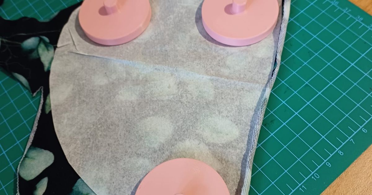 Stackable sewing pattern weights with inserted washers by xorios ...