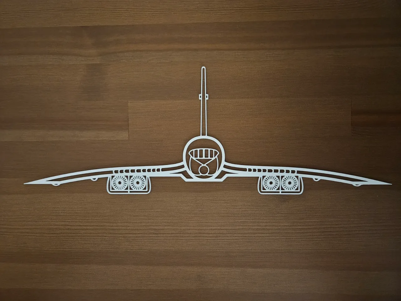 Concorde front view Wallart by LimaMike3D | Download free STL model ...