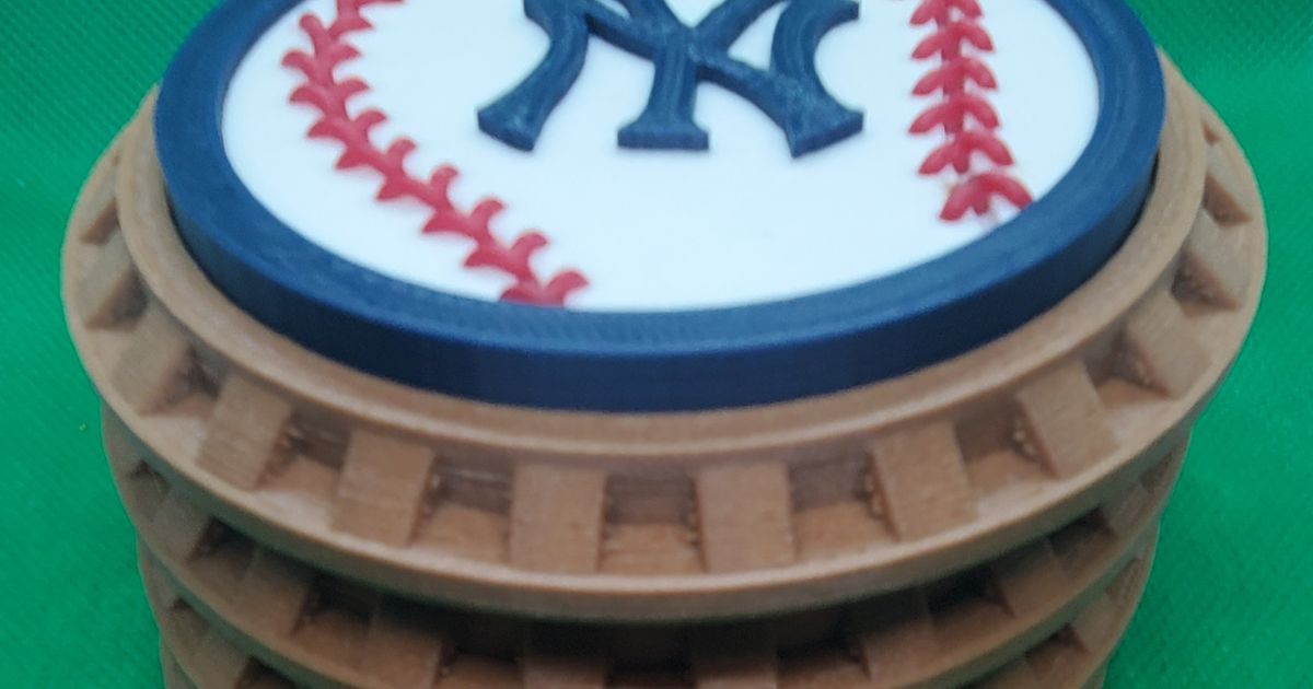 New York Yankees Coaster by MajerDave | Download free STL model ...