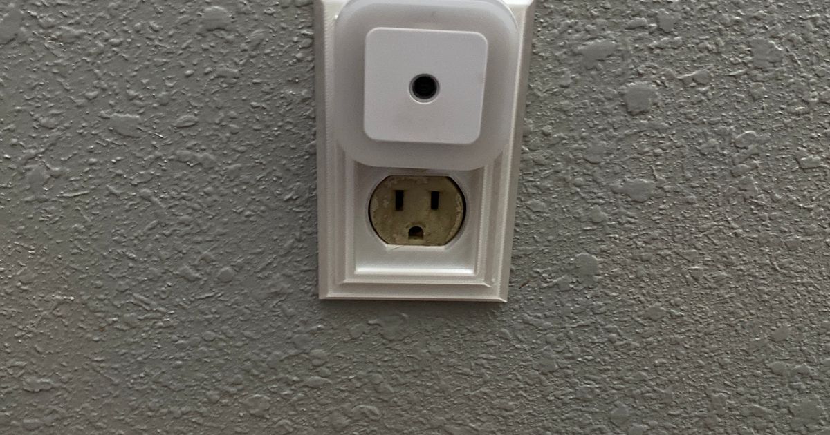 Outlet Cover with tapered hole by QuietMike | Download free STL model ...