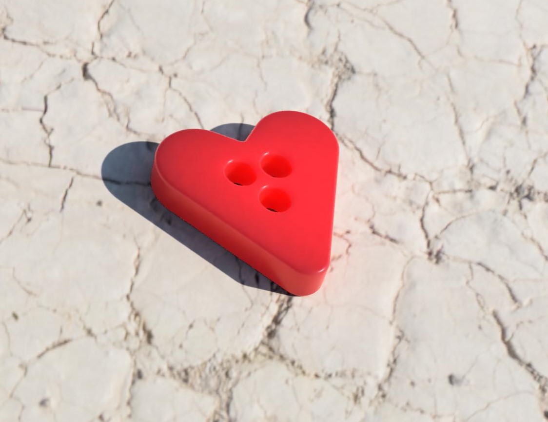 Heart shaped Buttons by Apfelhobbit | Download free STL model ...