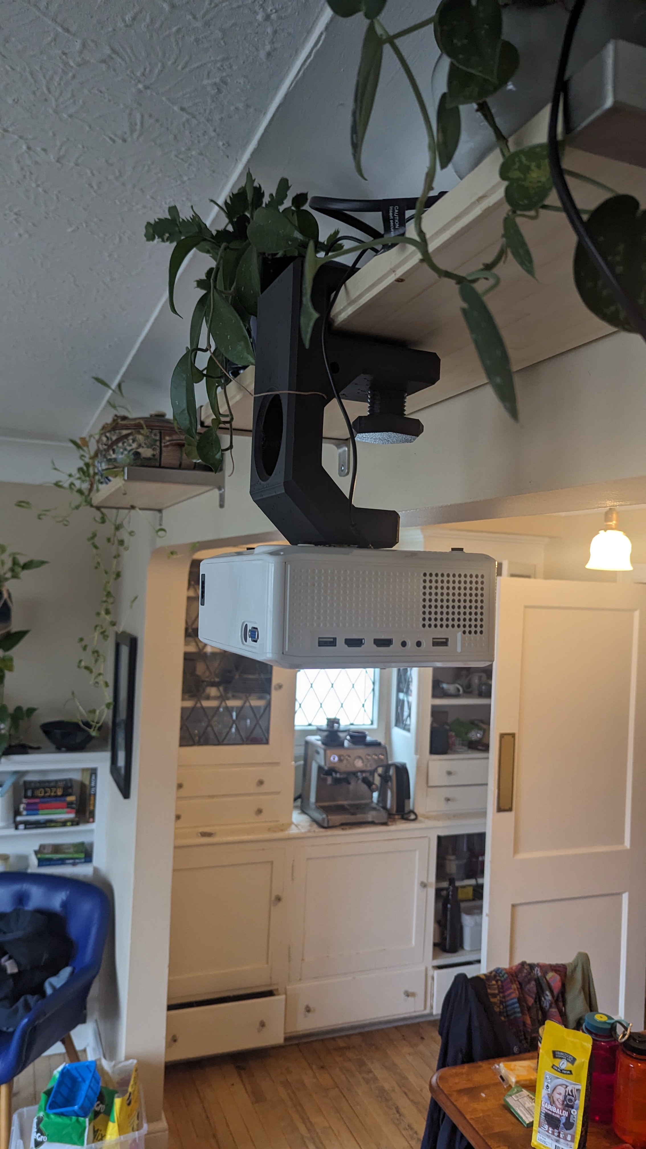 Underslung projector mounting shelf clamp by Brendan Korba | Download ...