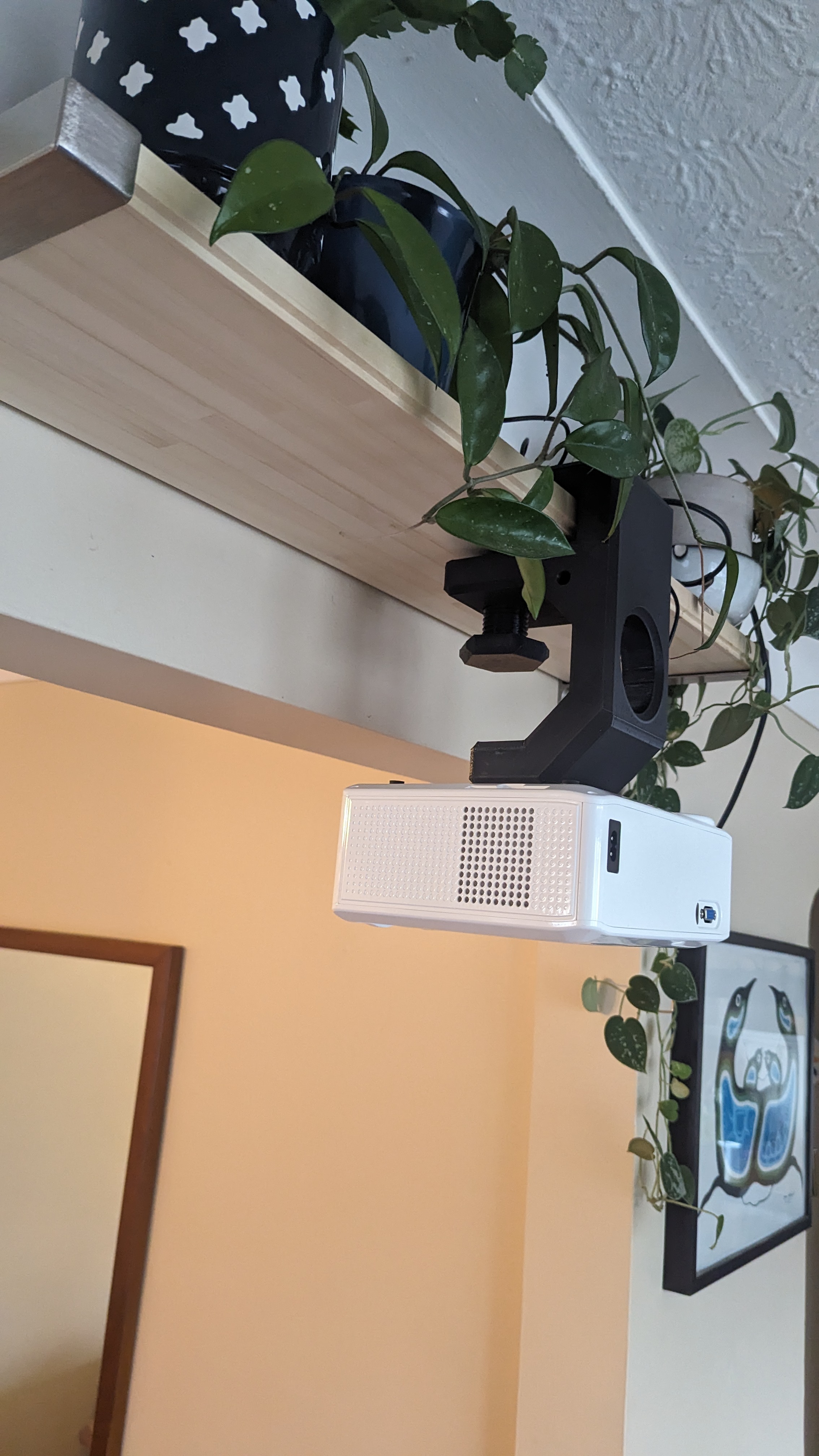 Underslung projector mounting shelf clamp by Brendan Korba | Download ...