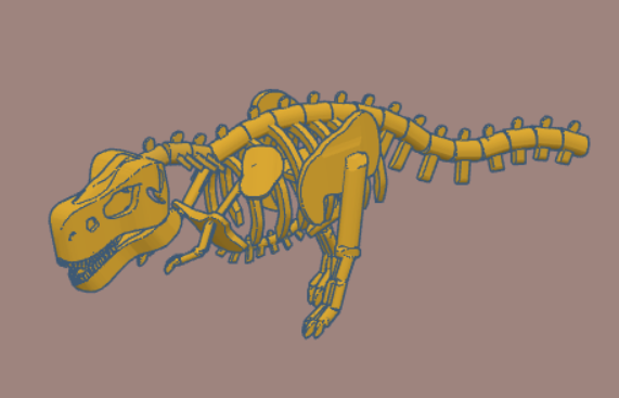 t-rex skeleton by Guille Ojeda | Download free STL model | Printables.com