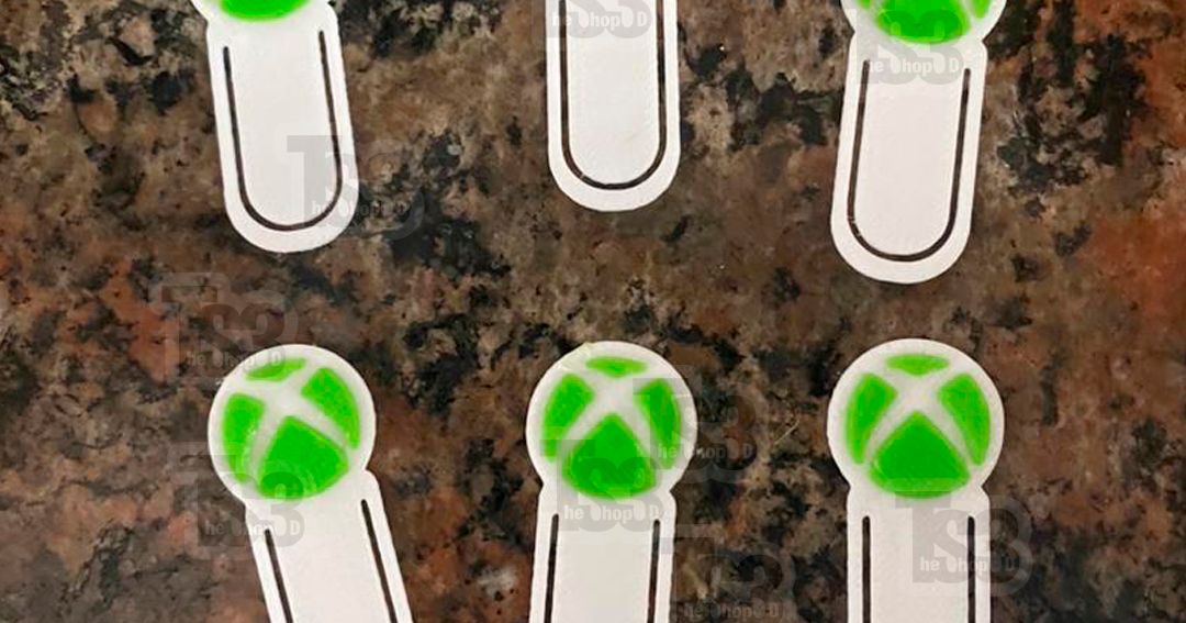 Bookmark with XBOX logo V2 by TheShop3D | Download free STL model ...