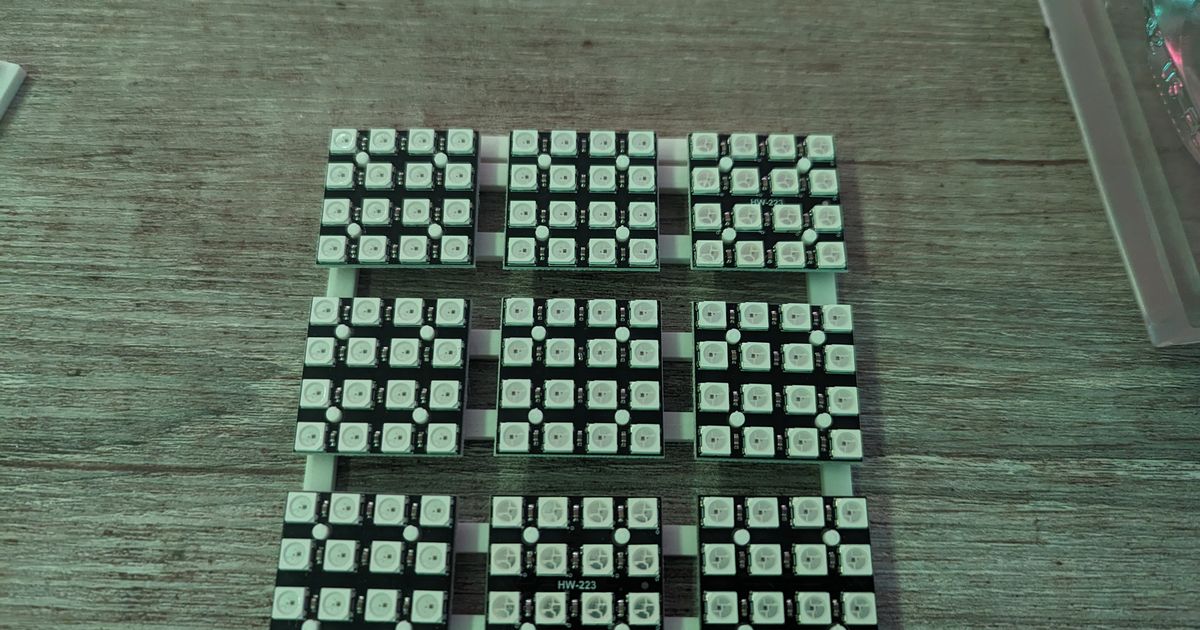 LED Tile Soldering jig by weas3l | Download free STL model | Printables.com