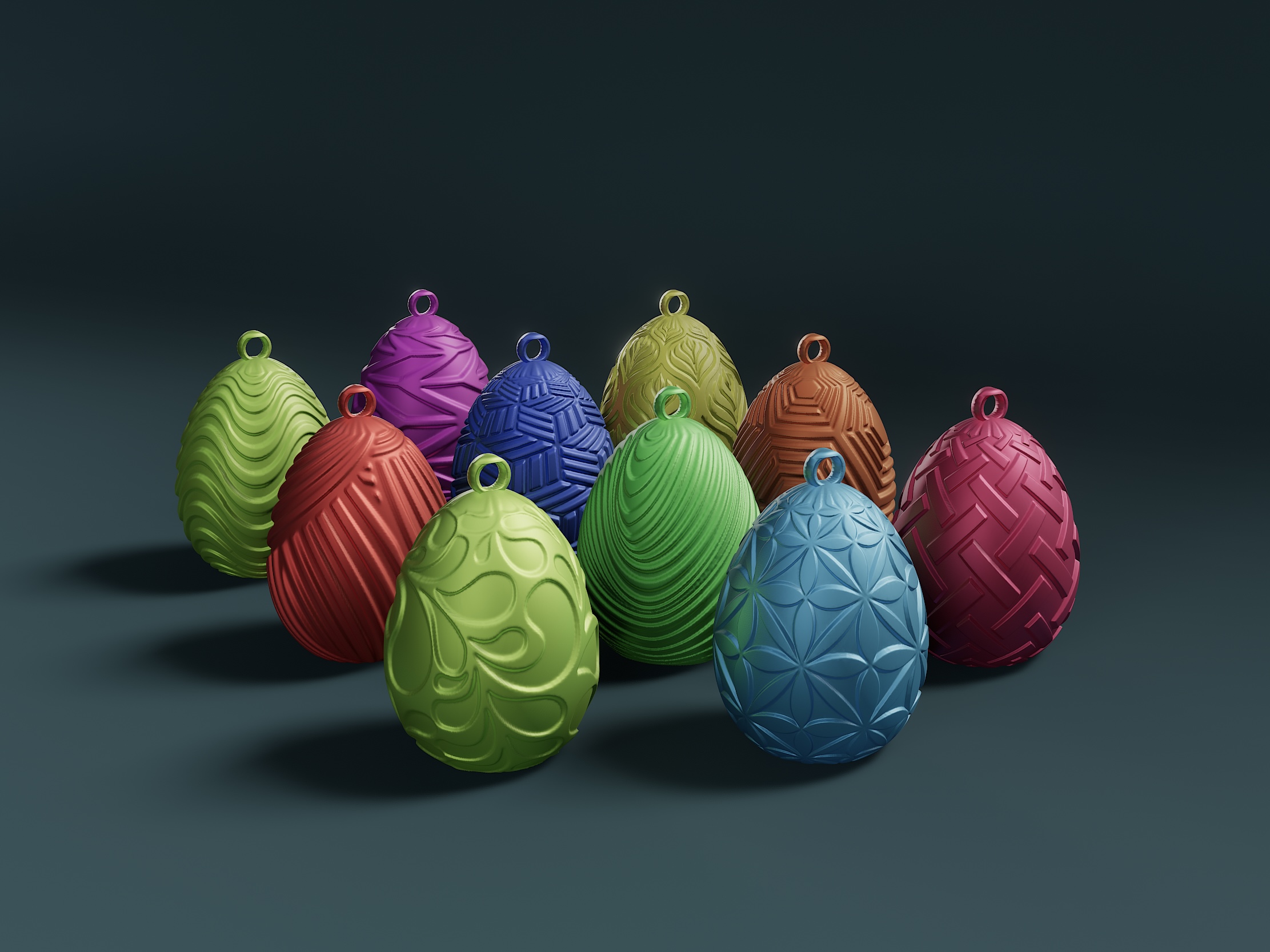 Easter Eggs Collection by 3DMDesign | Download free STL model ...