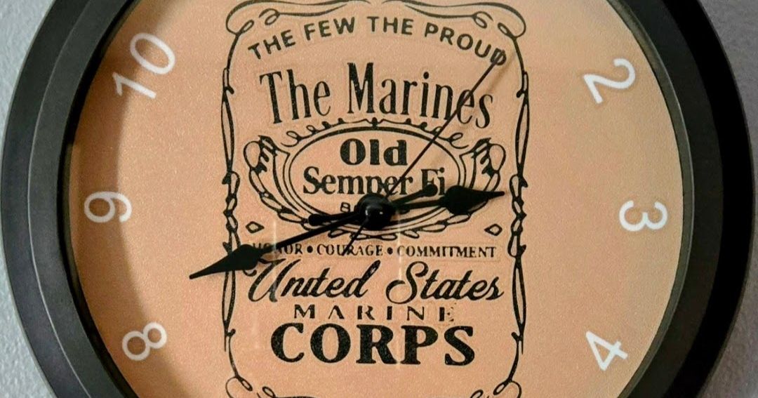 Marine Corps Clock Face by Lowery23 | Download free STL model | Printables.com