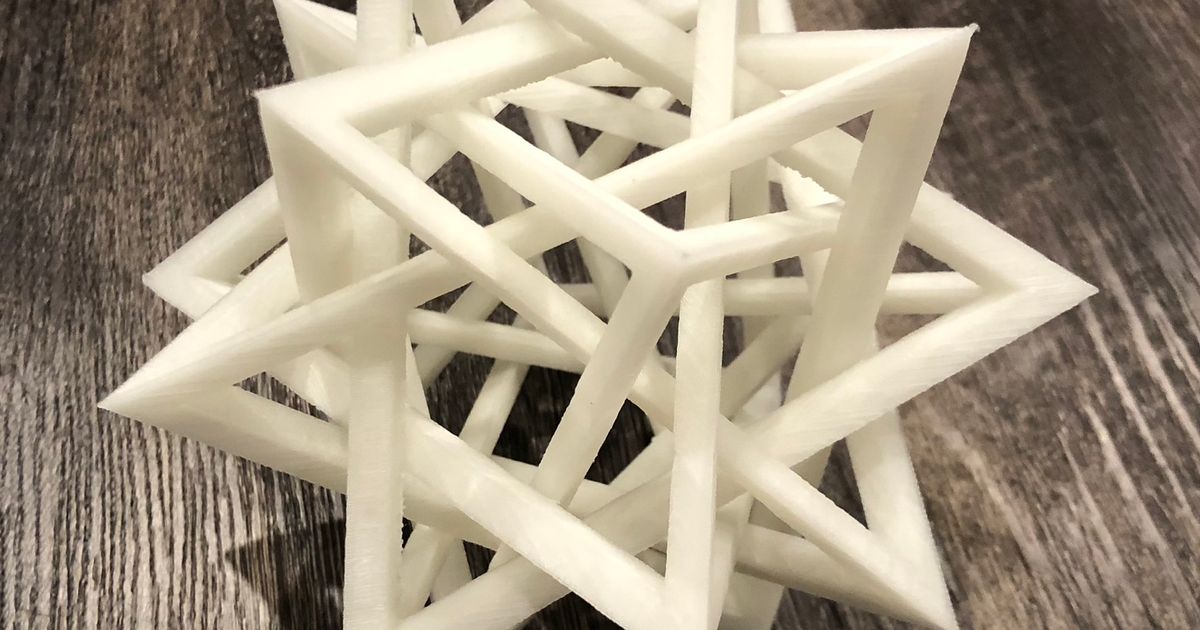 Five Intersecting Tetrahedron By Hobbes409 Download Free Stl Model