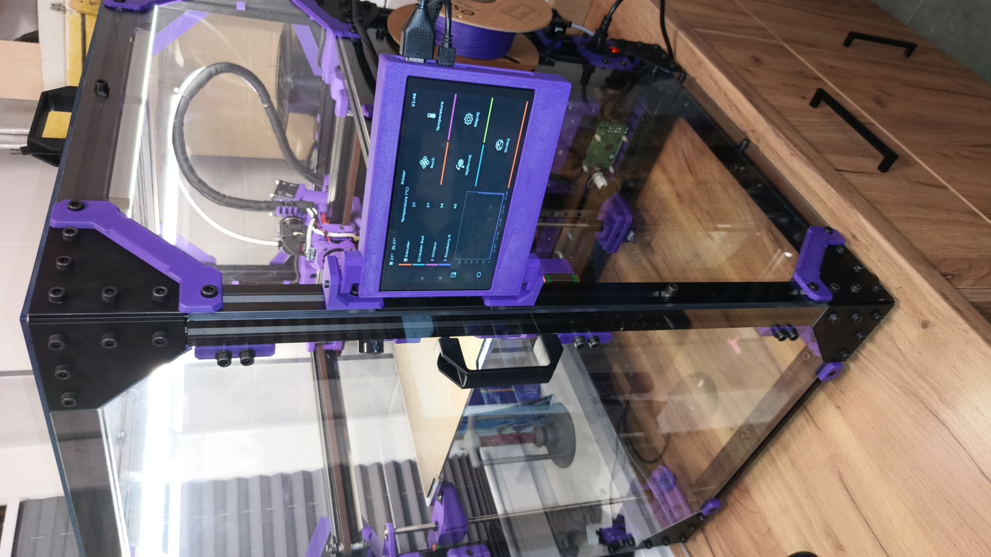 Hinged 7 inch HDMI 1024x600 Display Case for Ratrig V-Core 3.1 ...