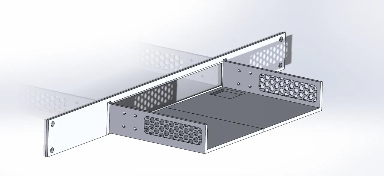EdgeRouter 4 Rack Mount by jwb1887 | Download free STL model ...