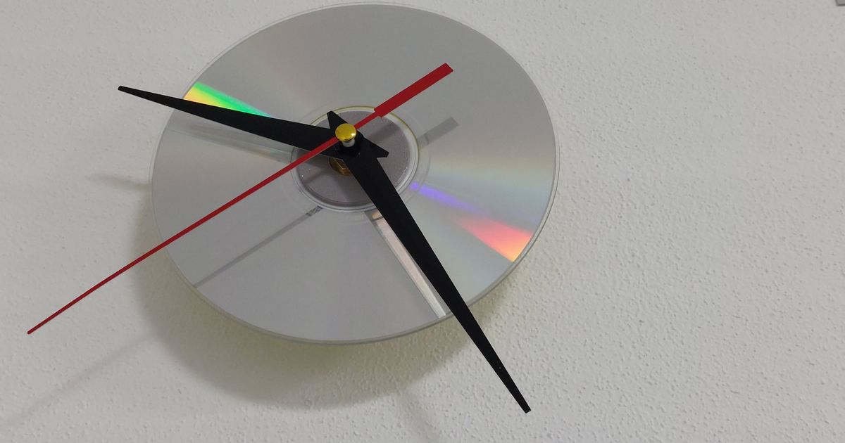 Clock_DVD/CD by Očko | Download free STL model | Printables.com
