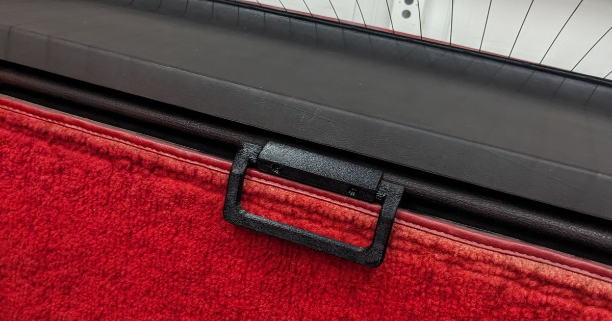 78-82 Rear Package Shade Handle w/Retainer - Cargo Handle C3 Corvette ...