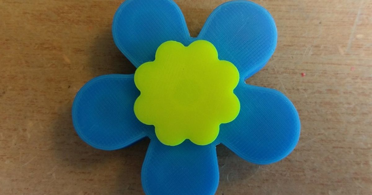 Fidget Flower with bearing re-done by Jeff | Download free STL model ...