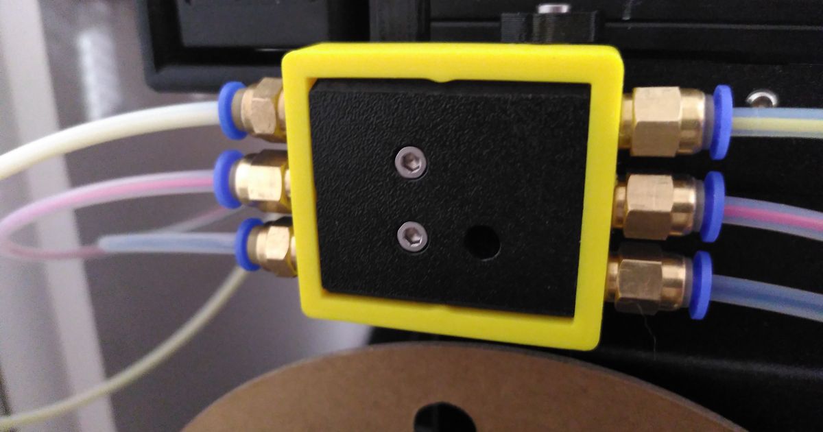 PrusaXL Filament Sensor Frame for PC4-Mxx adapter by akamaka | Download ...