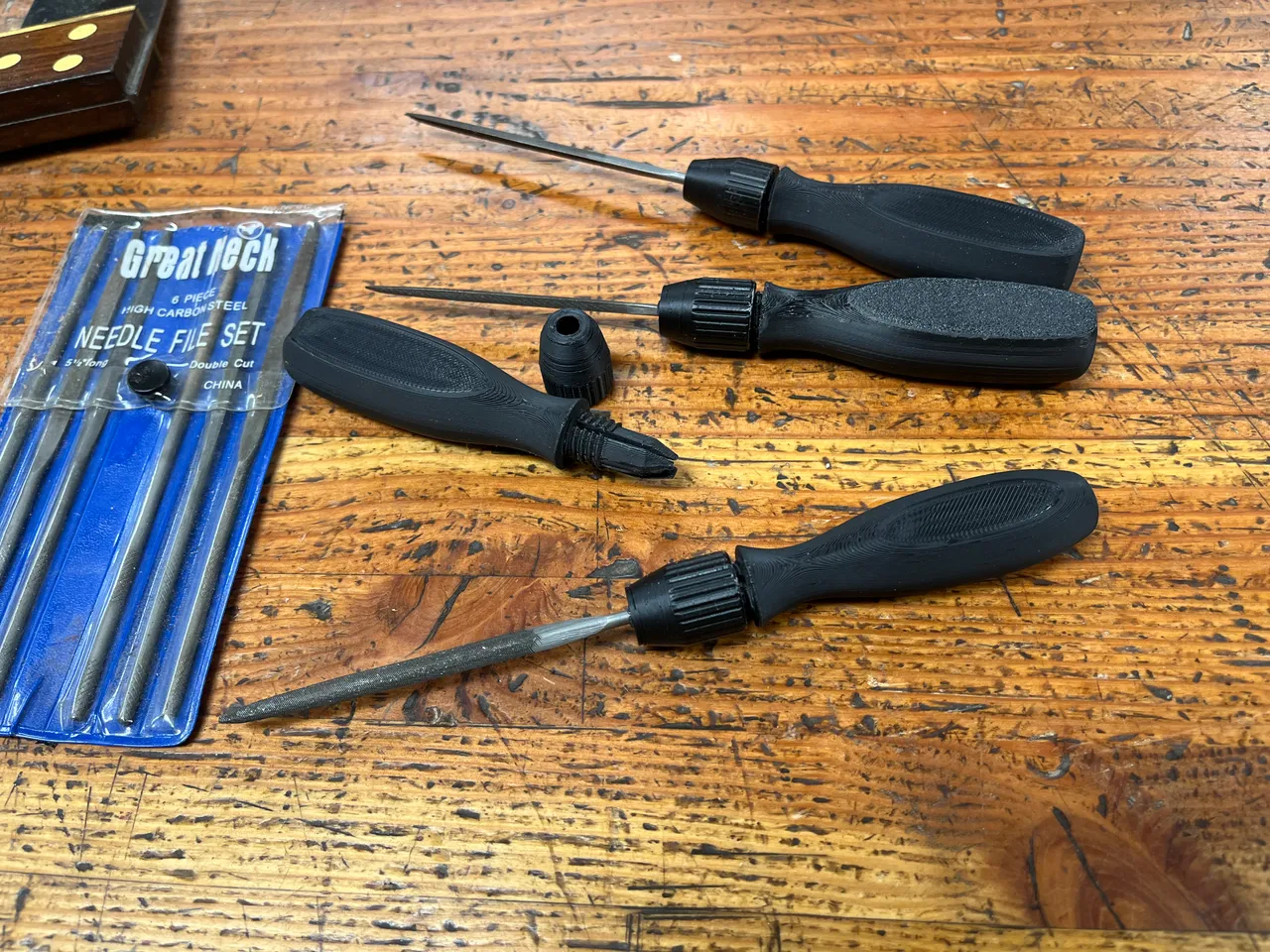 Another Needle File Handle by Mitchell | Download free STL model ...