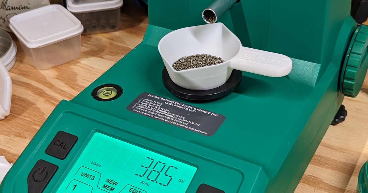 Improved ChargeMaster Powder Pan by awcmon | Download free STL model ...