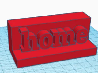 home sign by Nate Smith | Download free STL model | Printables.com